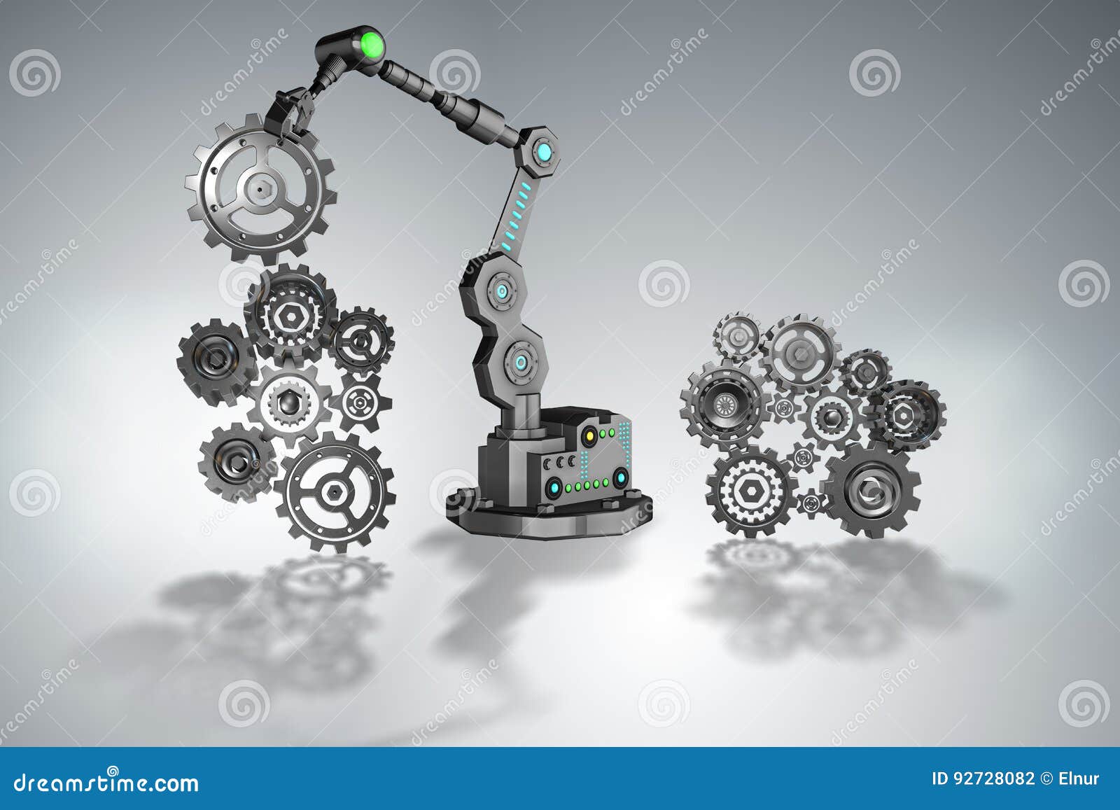 Robot Putting Dirty Clothes Into Washing Machine Artificial ...