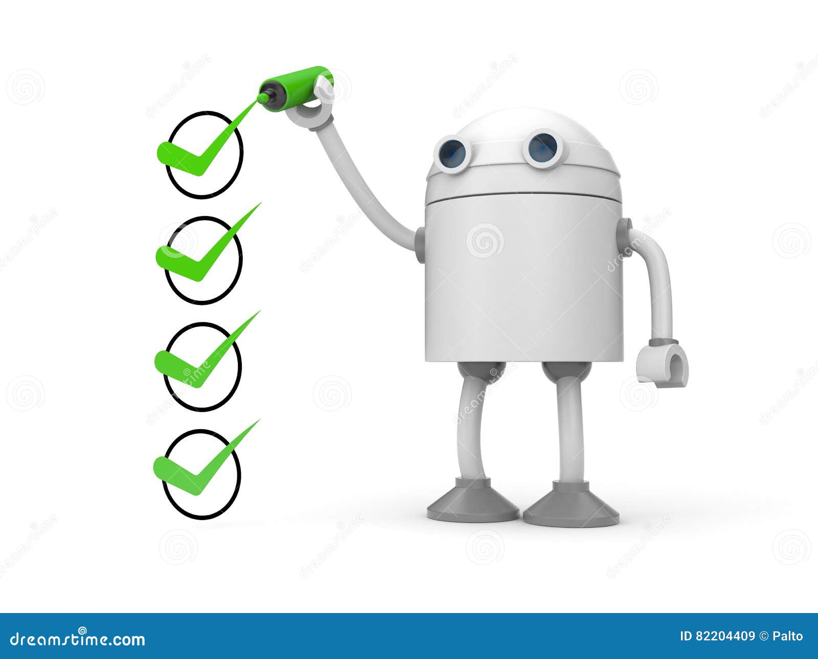 Robot With Checklist Tasks Hand Drawn Outline Doodle Icon. Vector ...