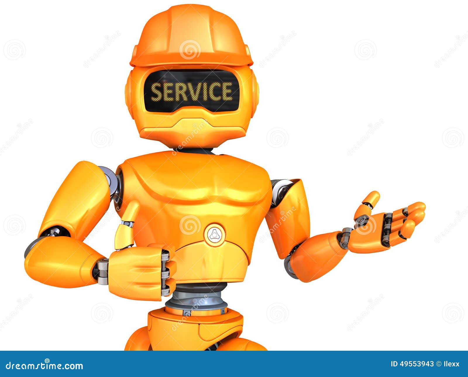 Robot-repairman stock illustration. Illustration of render - 49553943