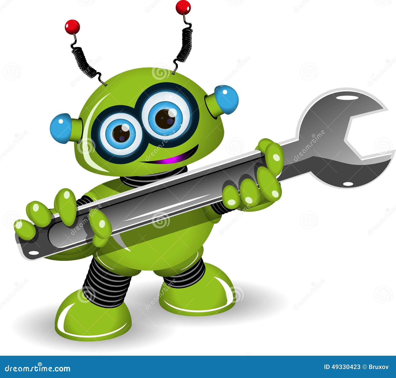 Robot for Repairs stock vector. Illustration of graphic - 49330423