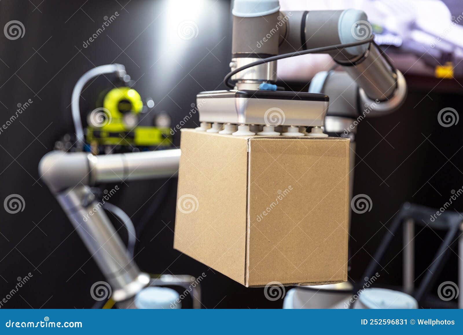 Robot or Robotic Arm for Packing Stock Image - Image of machine ...