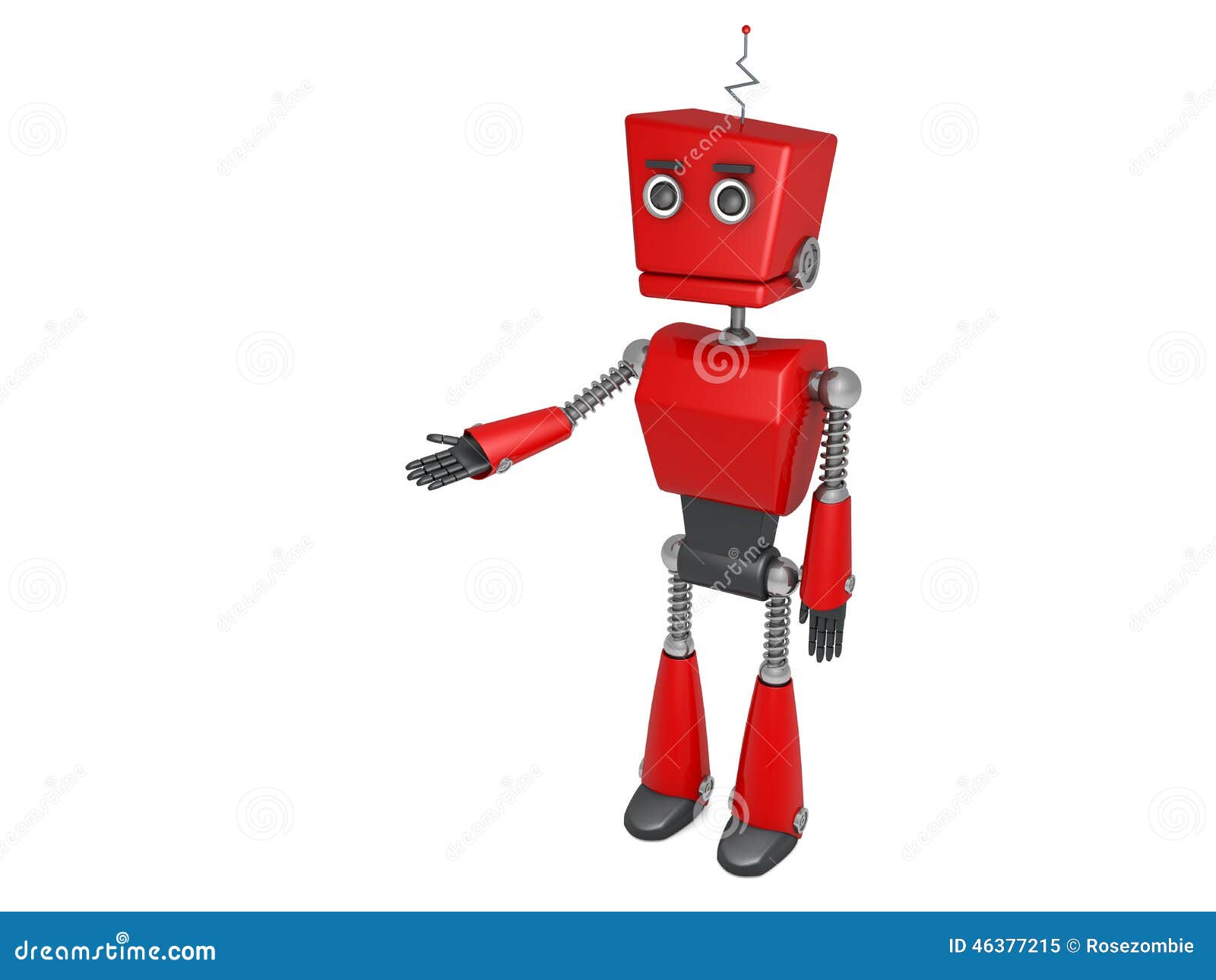 Robot rouge illustration stock. Illustration du fond - 46377215