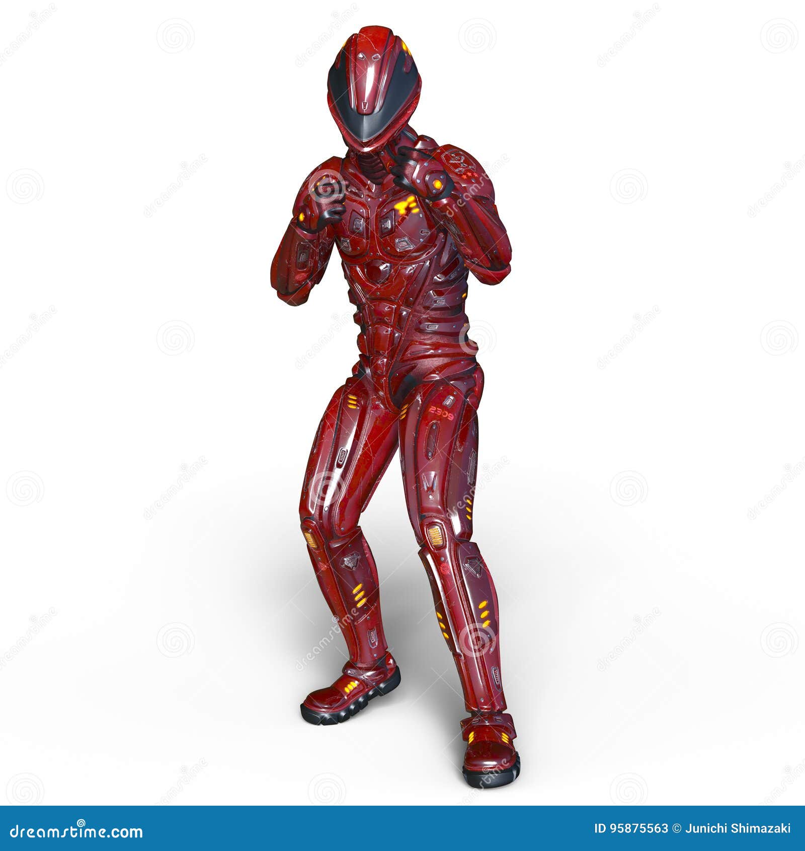 Robot rouge illustration stock. Illustration du intelligence - 95875563