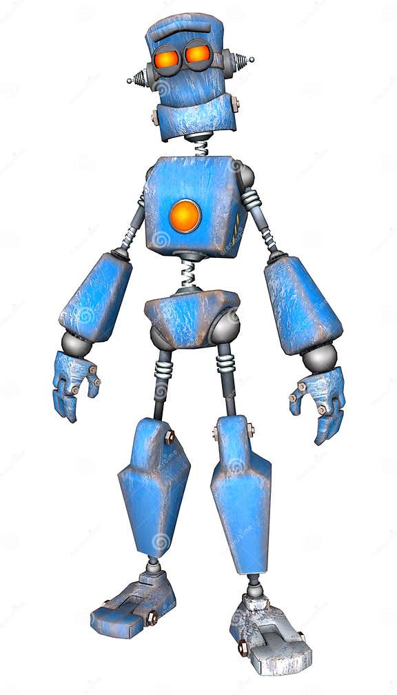 Robot rouillé illustration stock. Illustration du dessin - 1942733