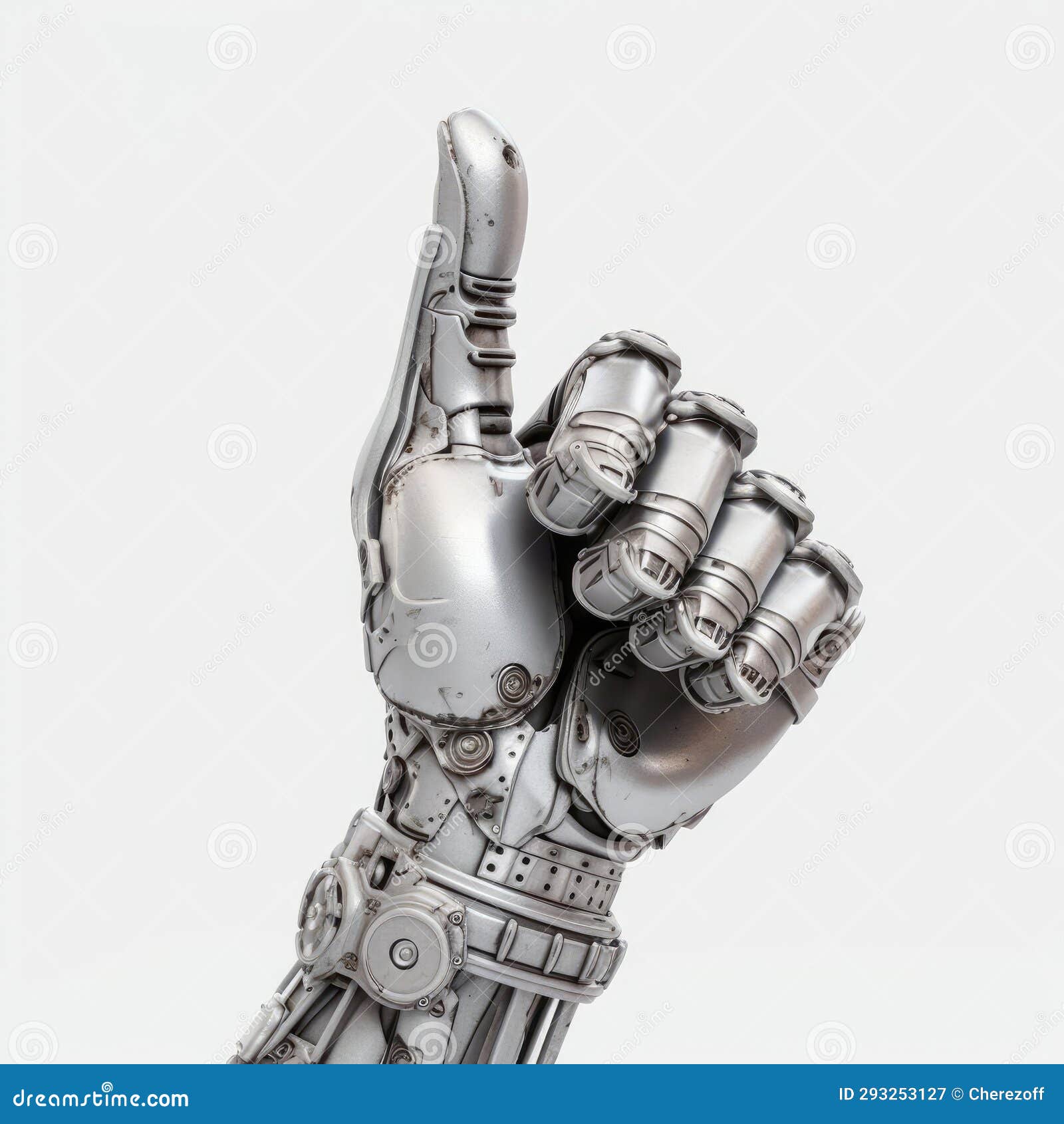 Robot Hand Showing Gestures Stock Image - Image of sign, design: 293253127
