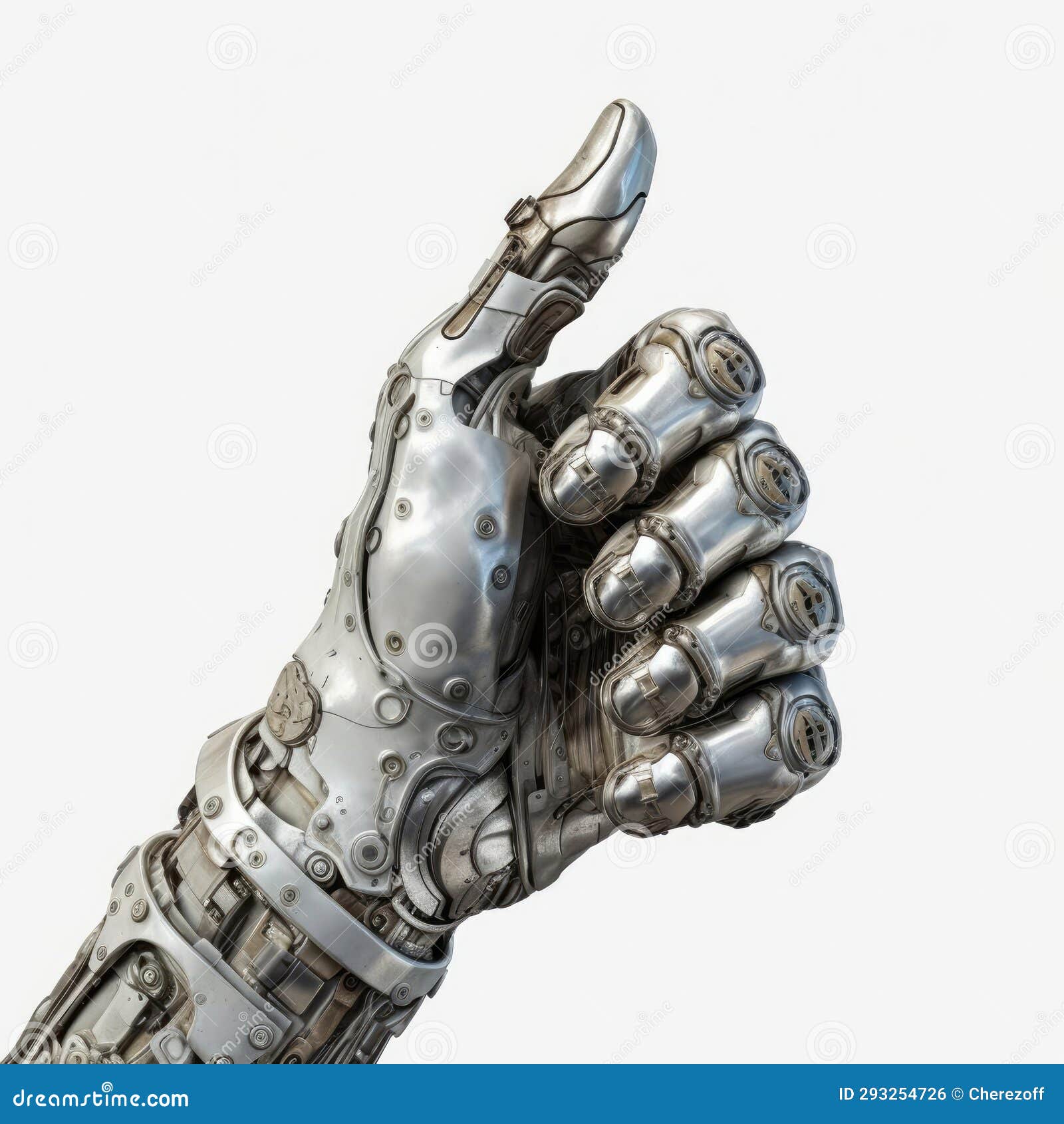 Robot Hand Showing Gestures Stock Photo - Image of cyborg, tech: 293254726