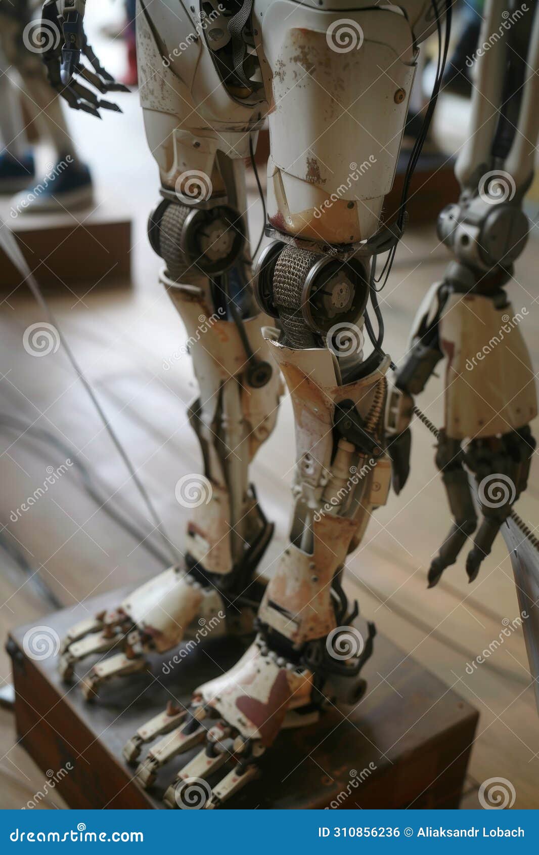 The Robot S Leg. the Concept of Robotics Stock Photo - Image of ...