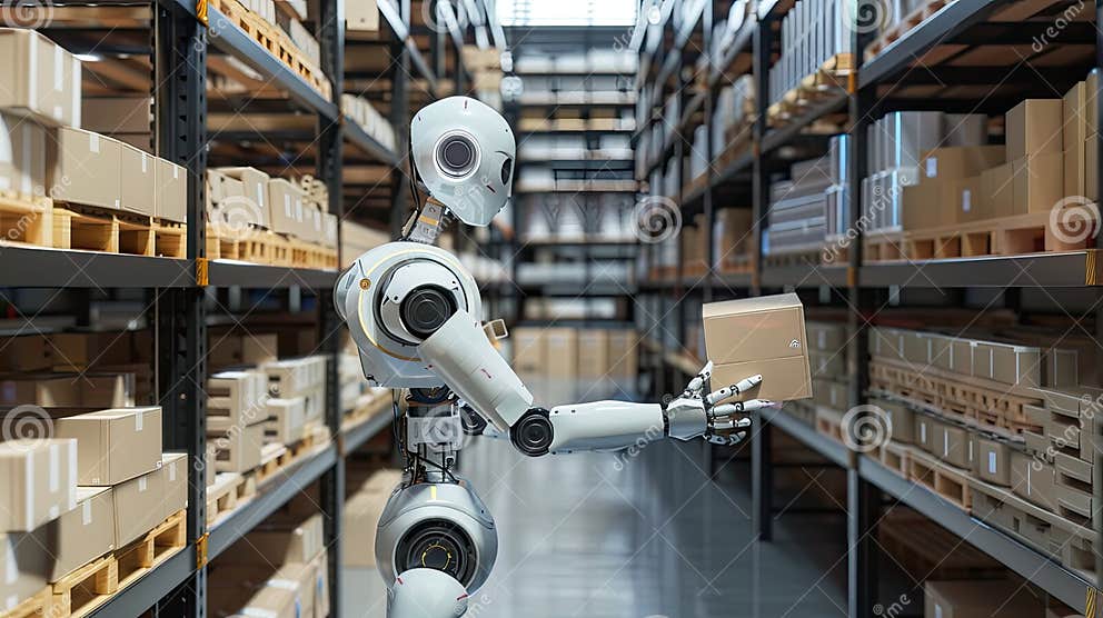 A Robot S Task of Organizing Boxes on a Shelf in a Warehouse Setting ...