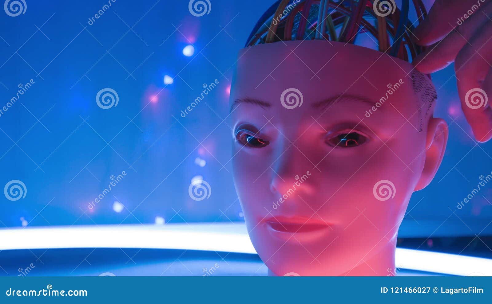 Robot Sad Face, Robotic Electronic Head Artificial Intelligence ...
