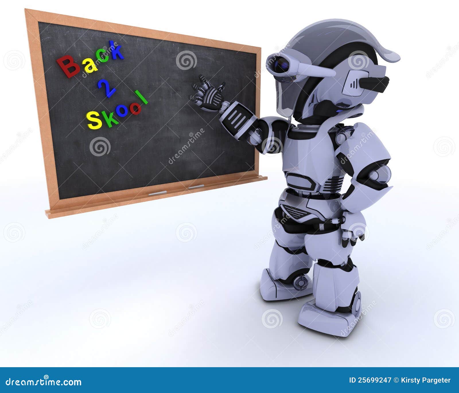 Robot With School Locker Stock Photography | CartoonDealer.com #25895498