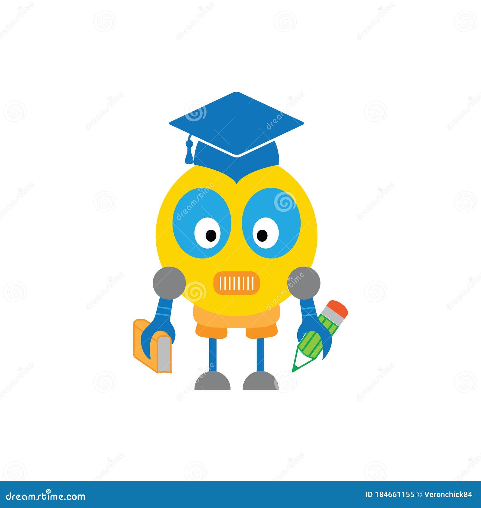 Robot And Scientist Work Together. Idea Of Artificial Intelligence ...