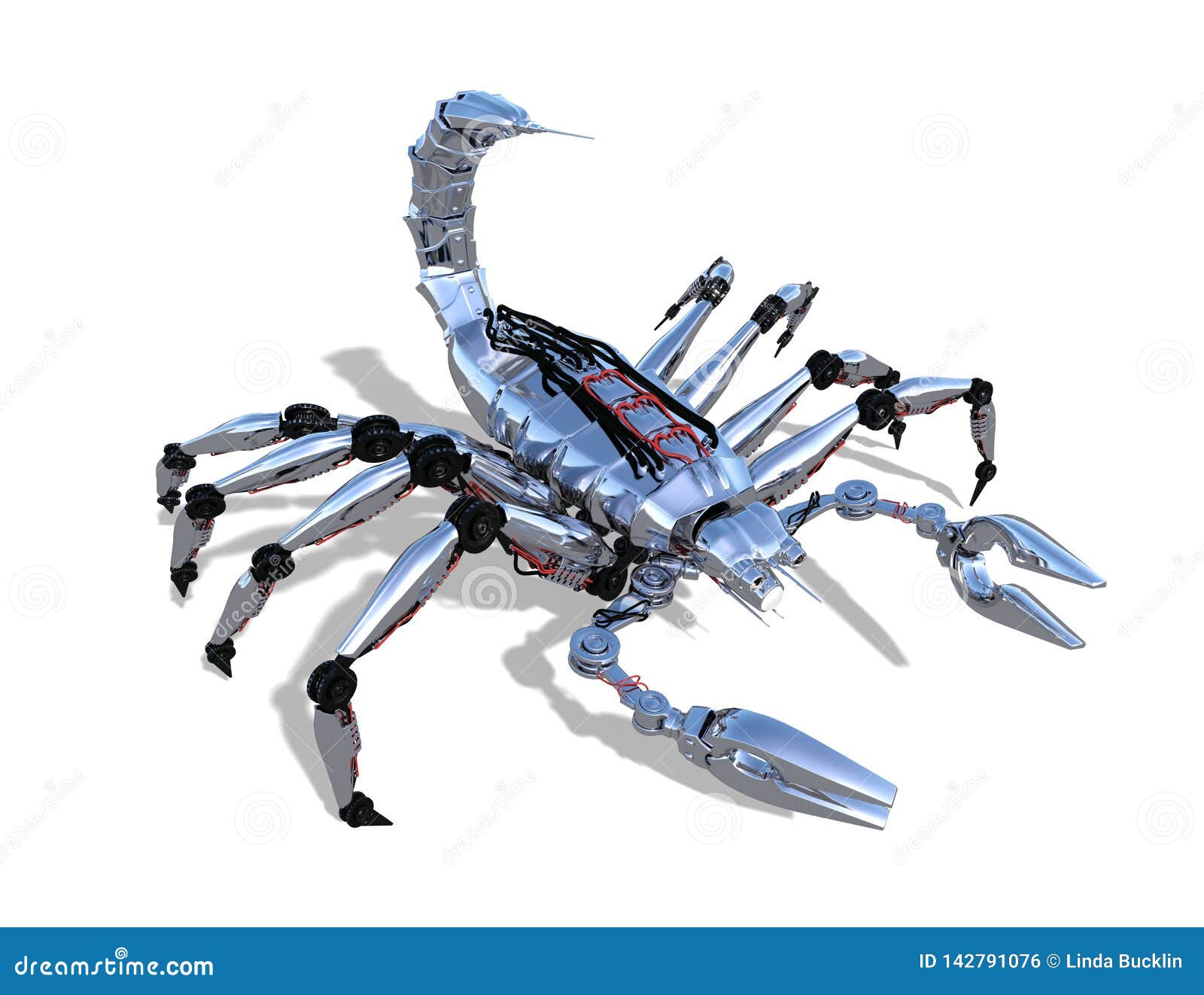 Robot Scorpion stock illustration. Illustration of arachnid - 142791076