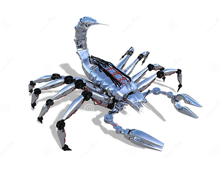 Robot Scorpion stock illustration. Illustration of arachnid - 142791076