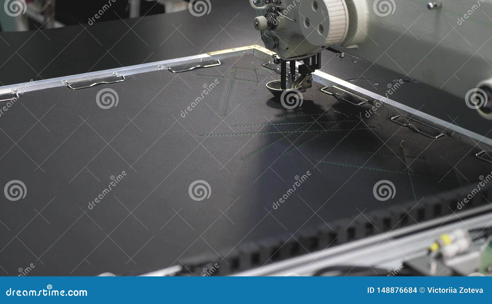 Robot Sewing Machine. Computer Controls the Sewing Machine. Automatic ...