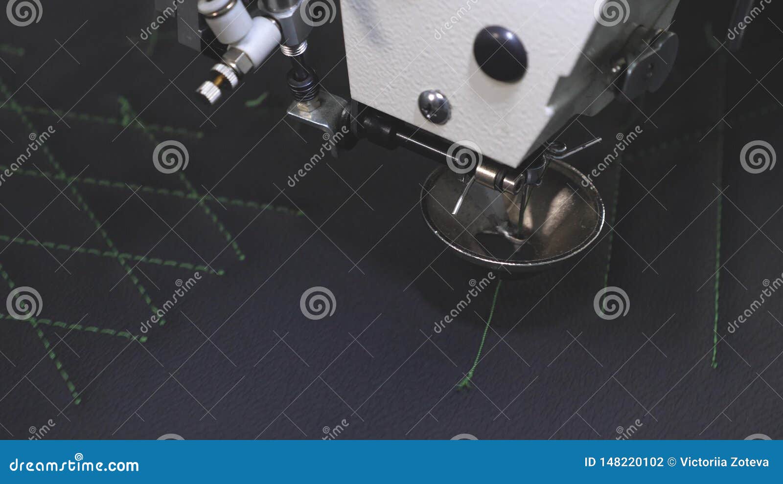 Robot Sewing Machine. Computer Controls the Sewing Machine. Automatic ...