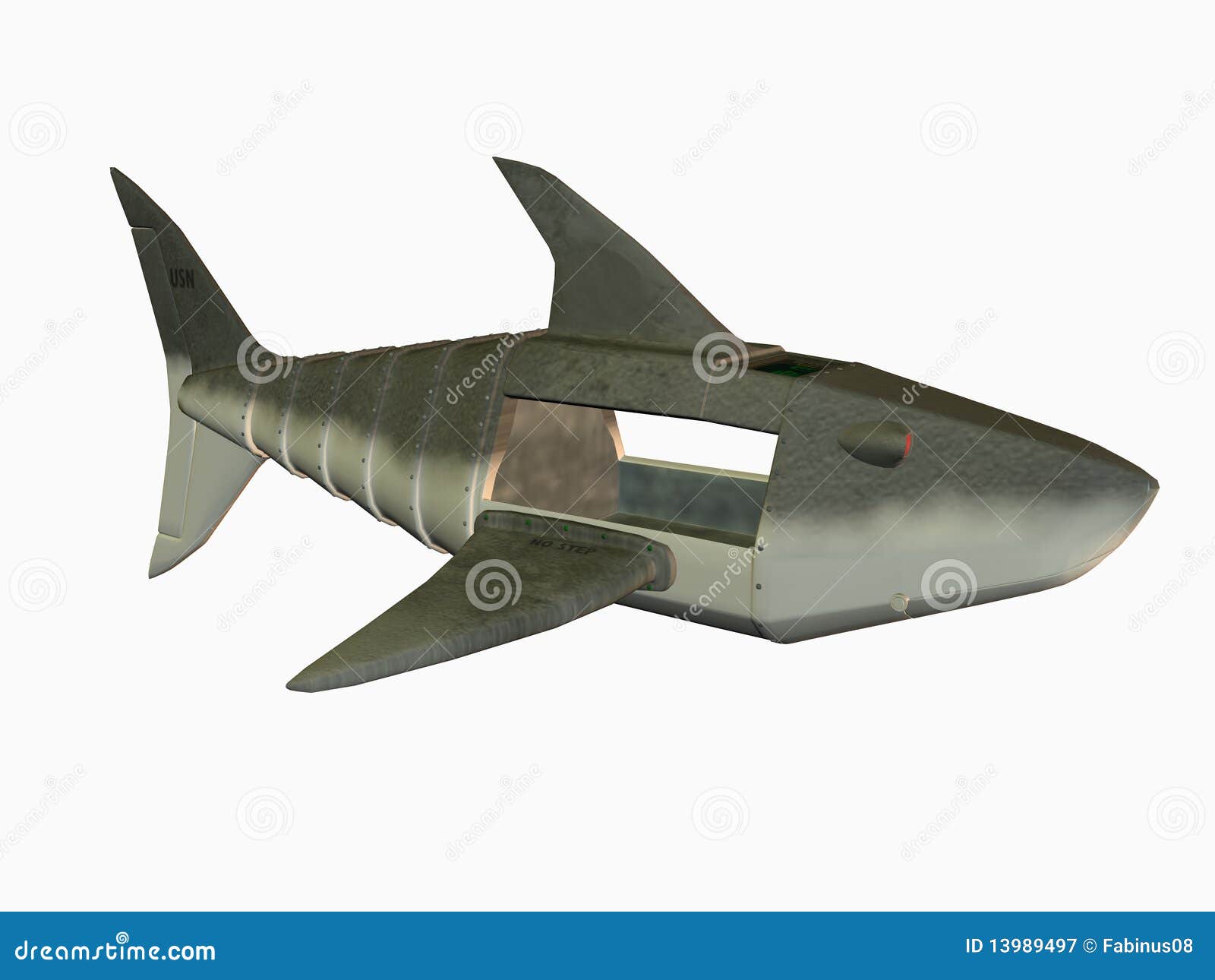 Robot Shark stock illustration. Illustration of abstract - 13989497