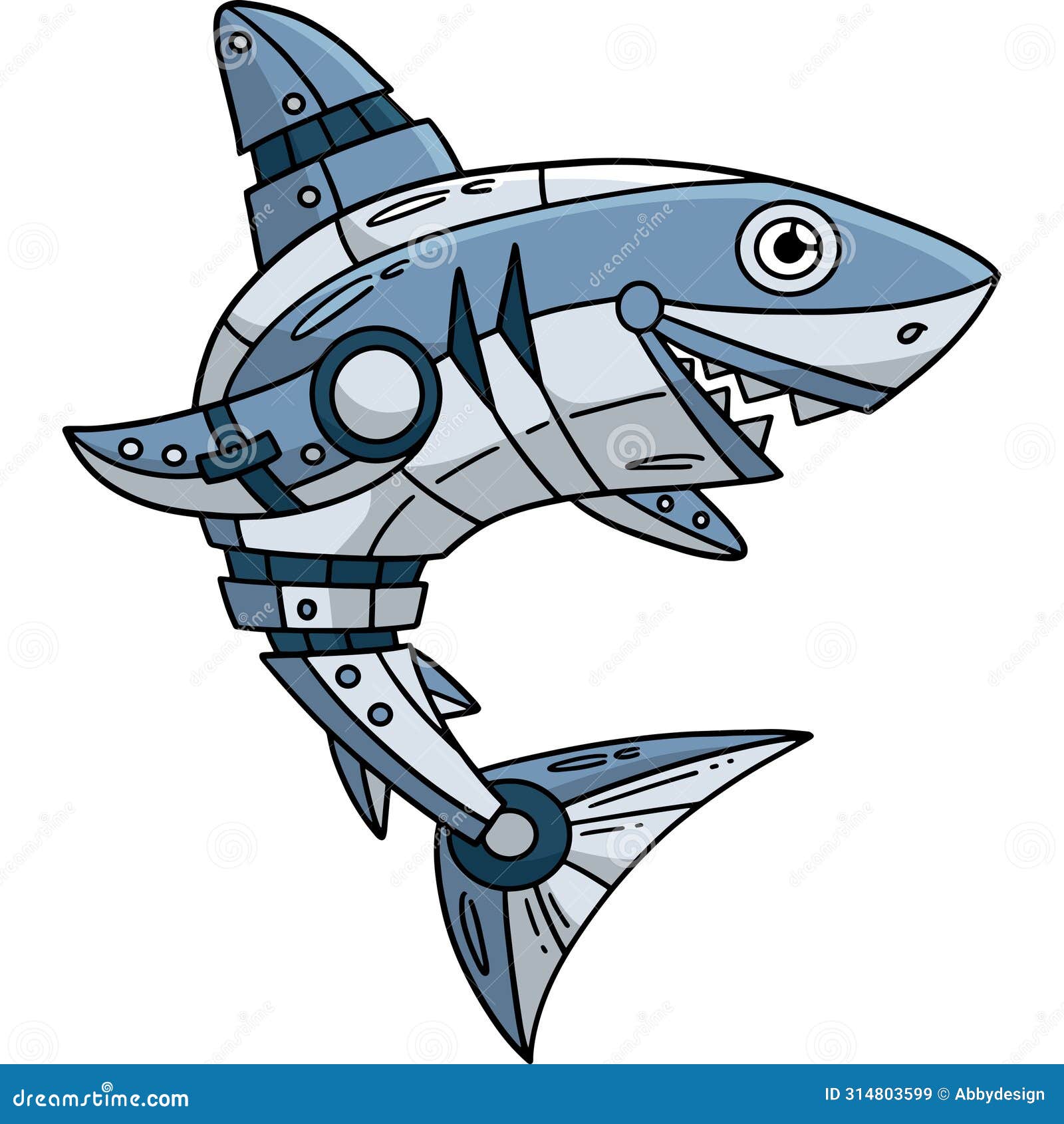 A Robot A Shark Head Rage Of The Cybernetic Leviathan The Wrathful ...