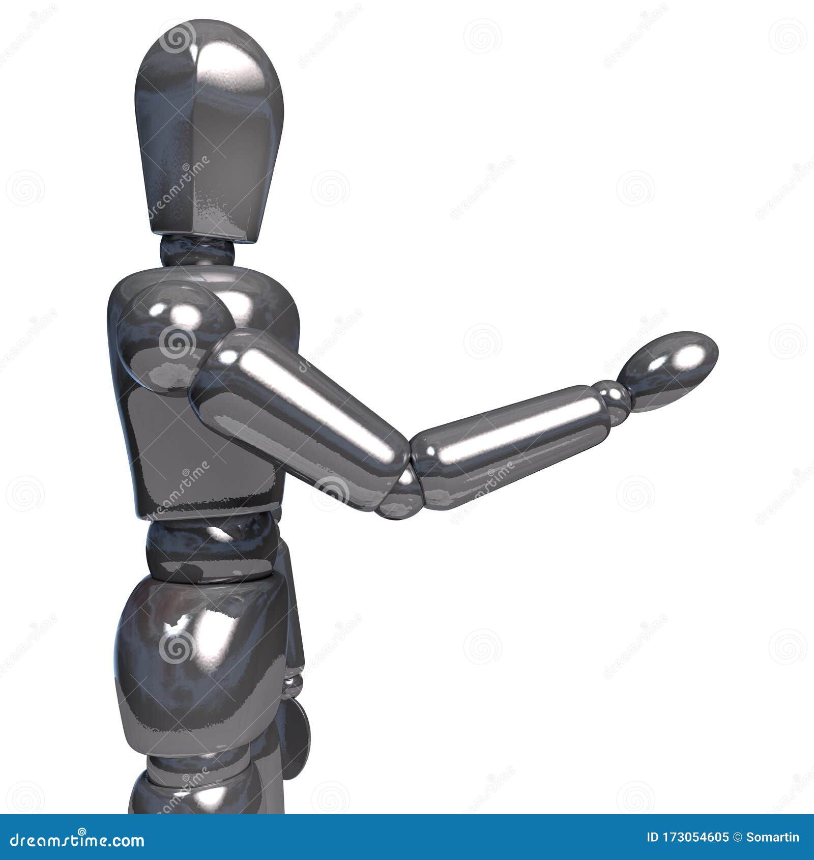 Robot Showing Presentation stock illustration. Illustration of ...