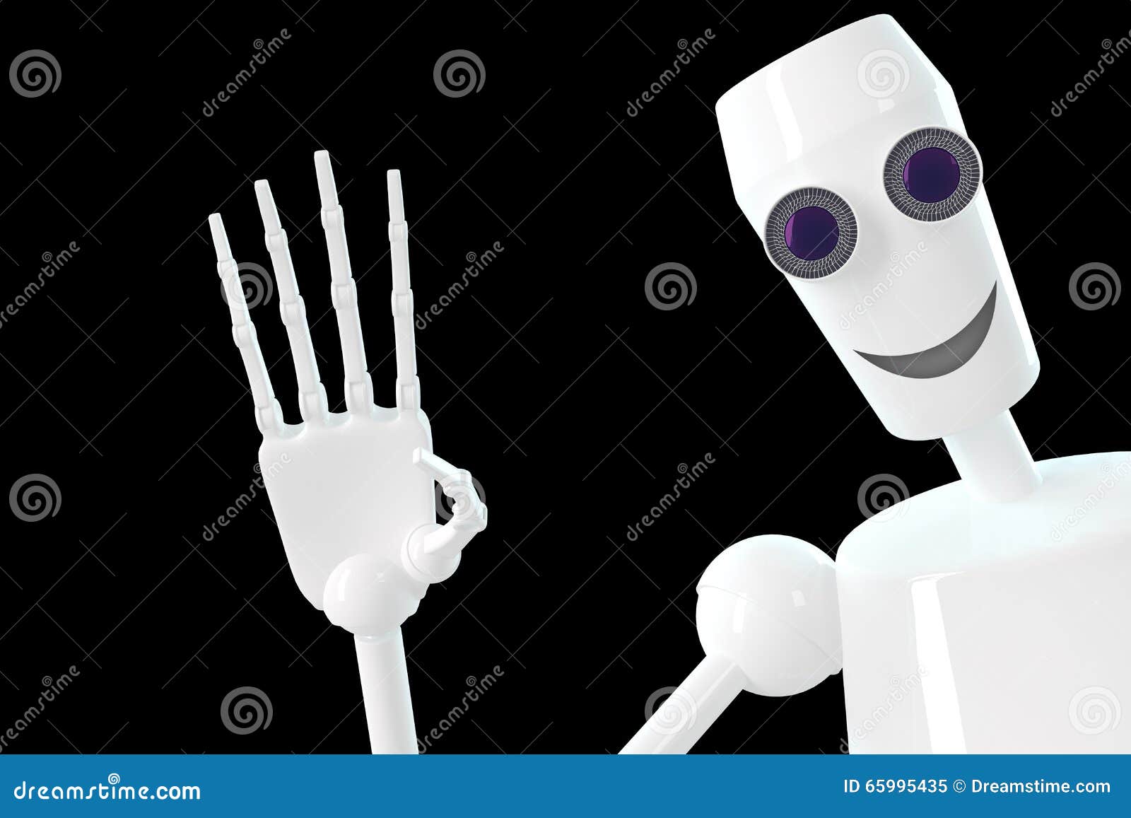 Robot Shows Gesture Hi Stock Illustrations – 2 Robot Shows Gesture Hi ...