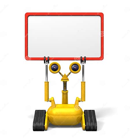 Robot Sign stock illustration. Illustration of electronic - 10477644