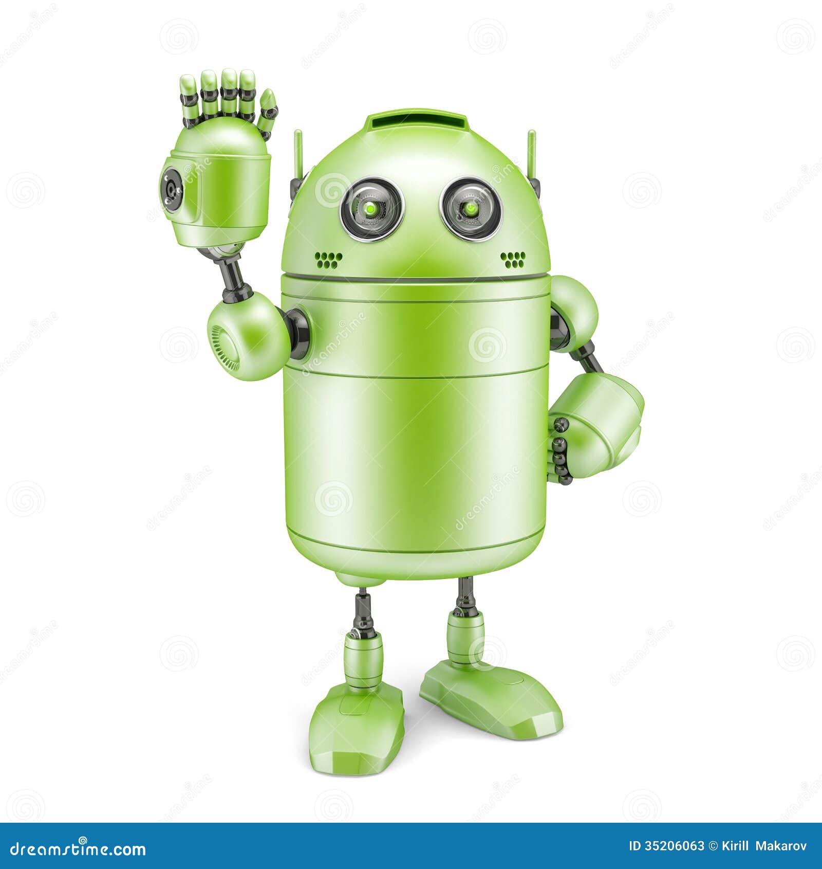 Robot With Sign Cartoon Vector | CartoonDealer.com #20164591