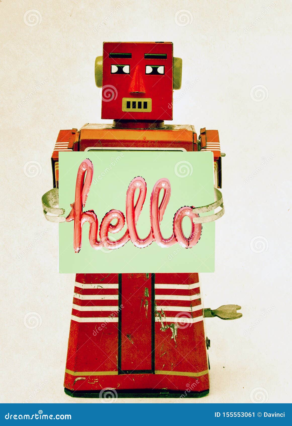 Robot sign stock image. Image of communication, 1950 - 155553061