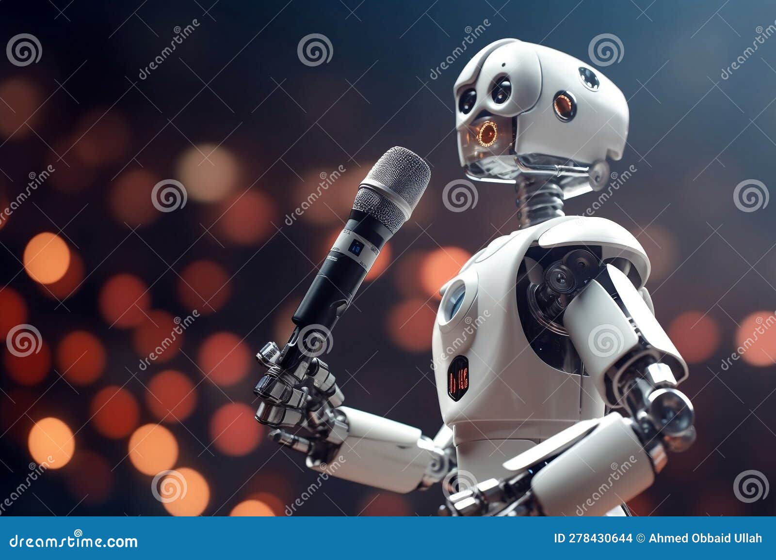 Robot Singer Vocalist Sketch Engraving Cartoon Vector | CartoonDealer ...