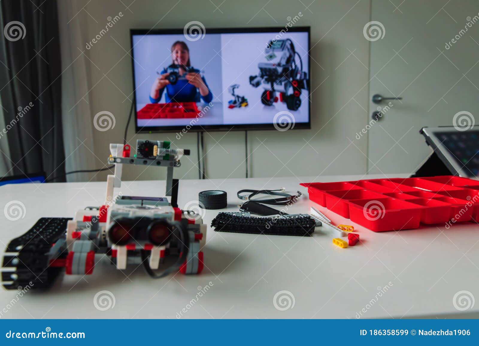Online Robotic Technology Lesson Stock Image - Image of science ...
