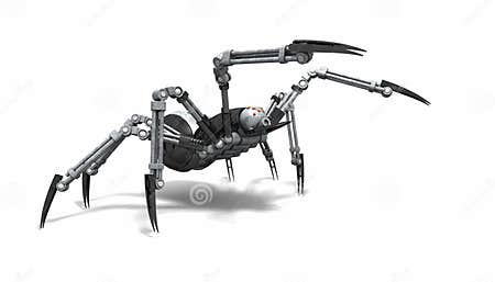 Robot spider stock illustration. Illustration of cyberspace - 44778523