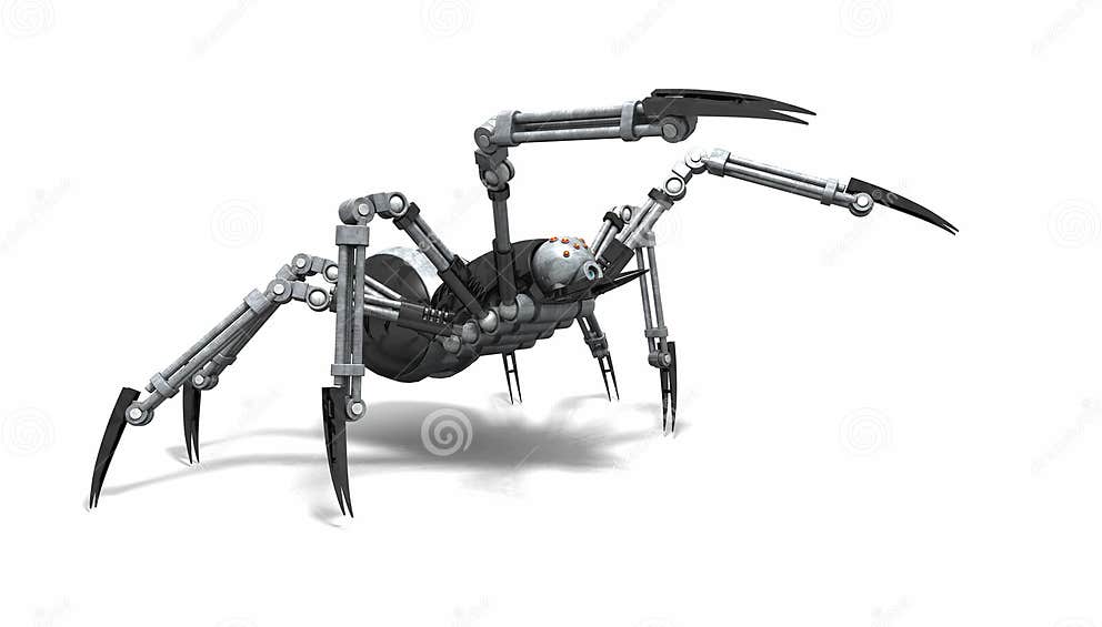 Robot spider stock illustration. Illustration of cyberspace - 44778523