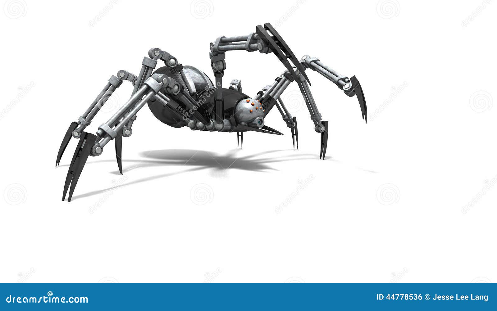 Robot spider stock illustration. Illustration of concept - 44778536