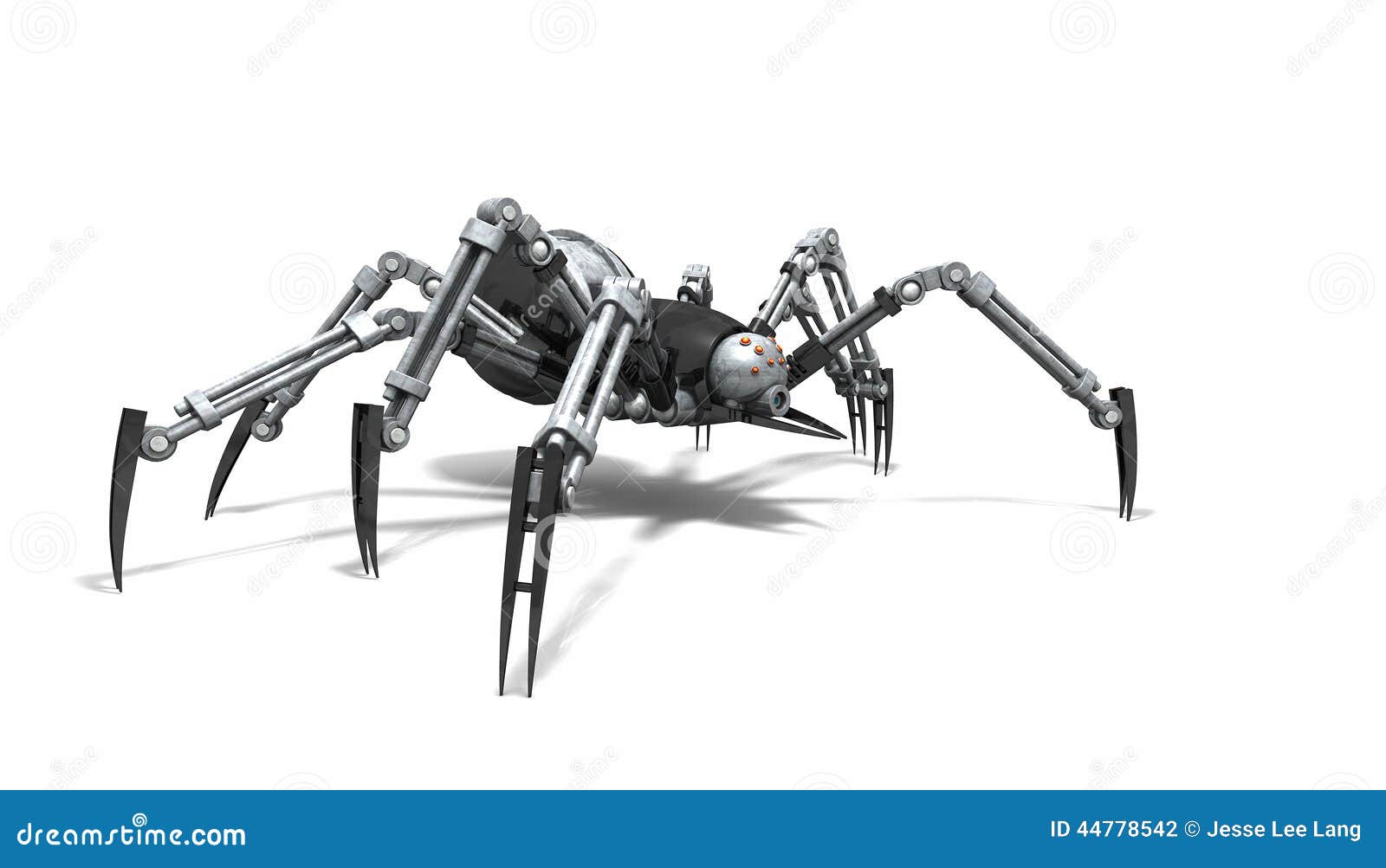 Robot spider stock illustration. Illustration of animal - 44778542