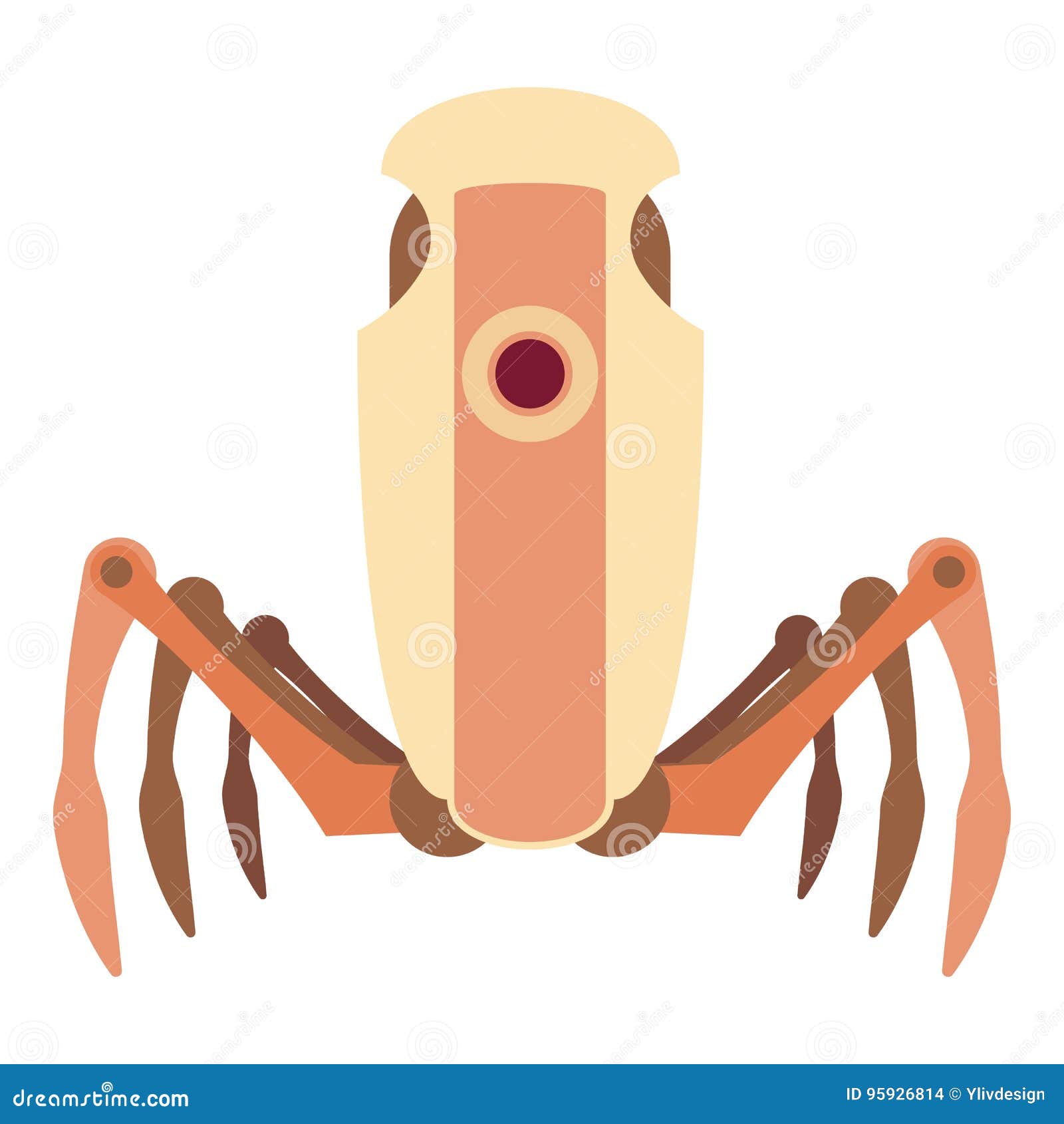 Robot Spider Icon, Cartoon Style Stock Vector - Illustration of ...