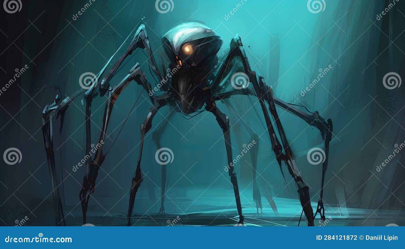 A Spider With Legs That Have Patterns Resembling Intricate Man Royalty ...