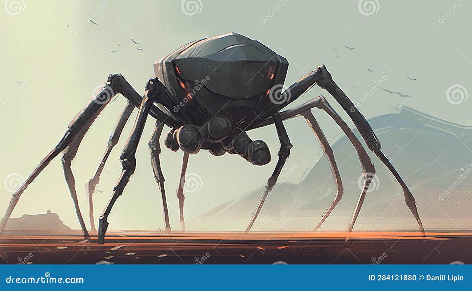 A Spider With Legs That Have Patterns Resembling Intricate Man Royalty ...