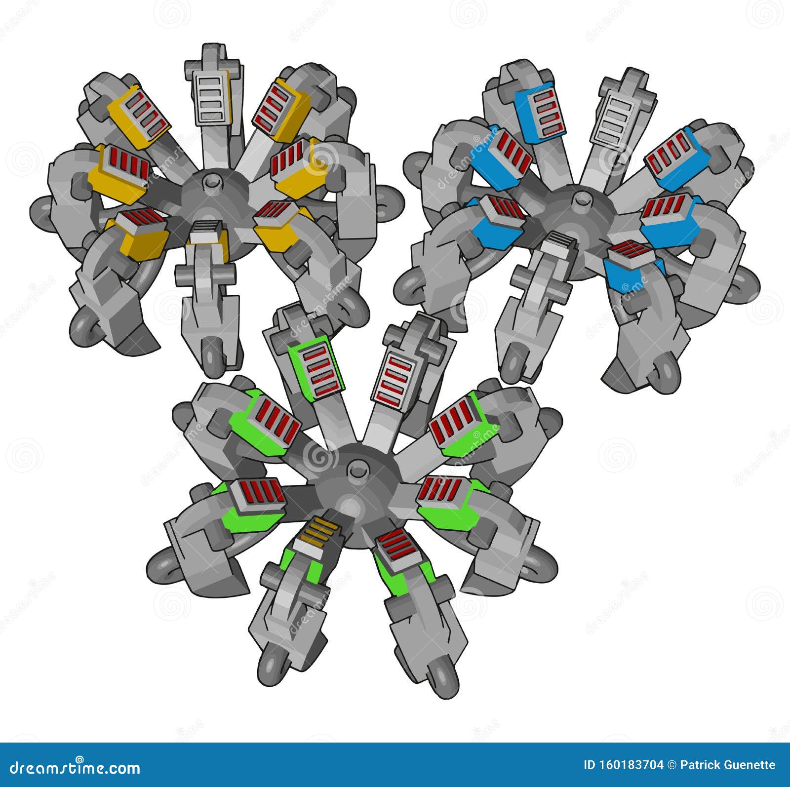 Robot Spiders, Illustration, Vector Stock Vector - Illustration of ...