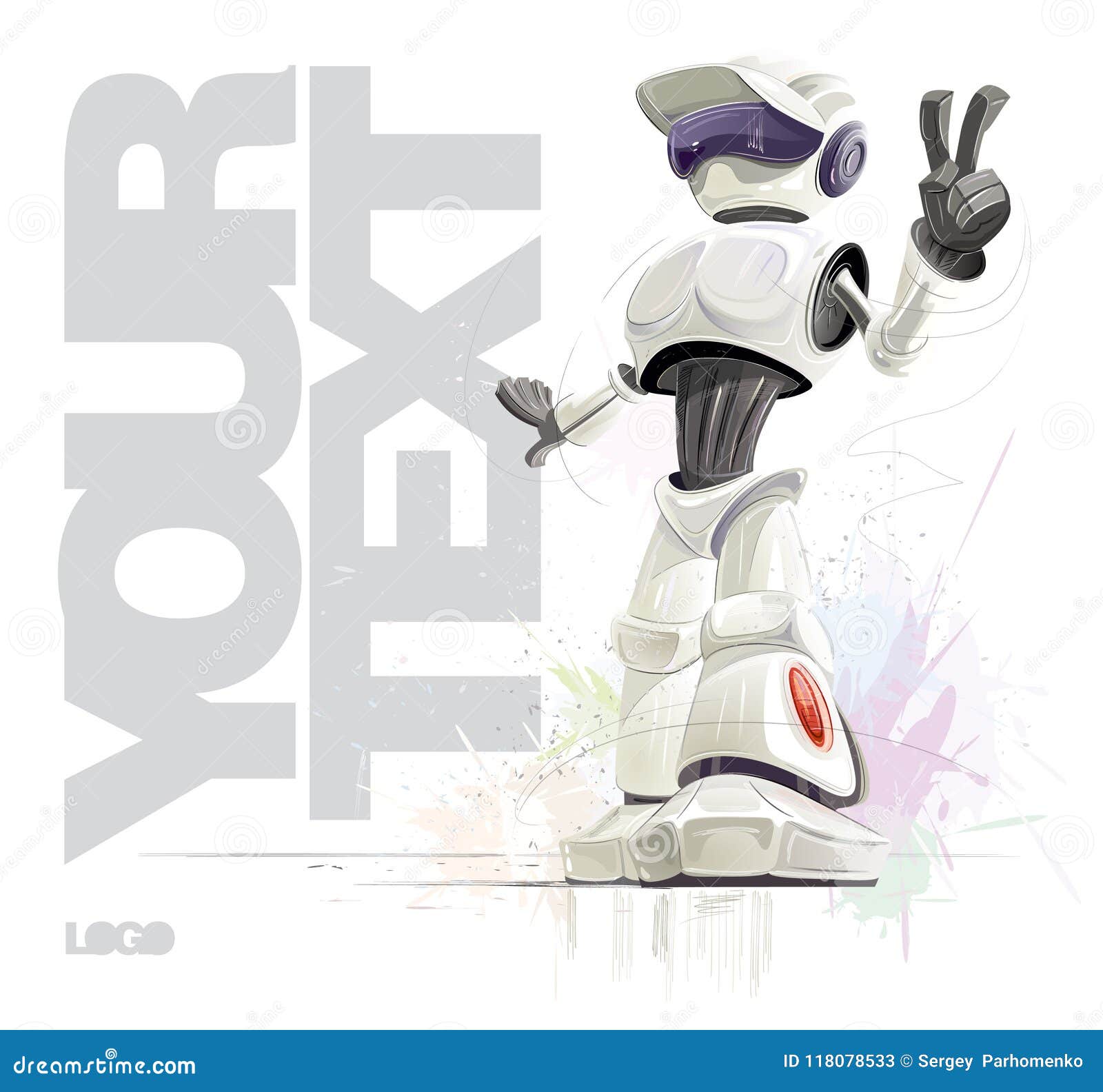 Robot stock vector. Illustration of fiction, innovation - 118078533