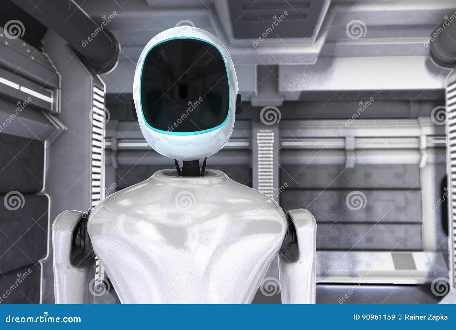Robot station stock illustration. Illustration of cybernetic - 90961159