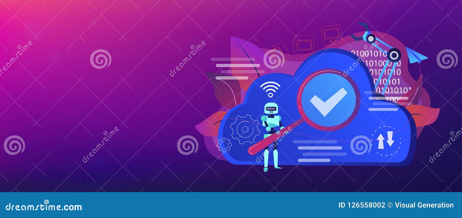 Cloud Robotics Header Banner. Stock Vector - Illustration of ...