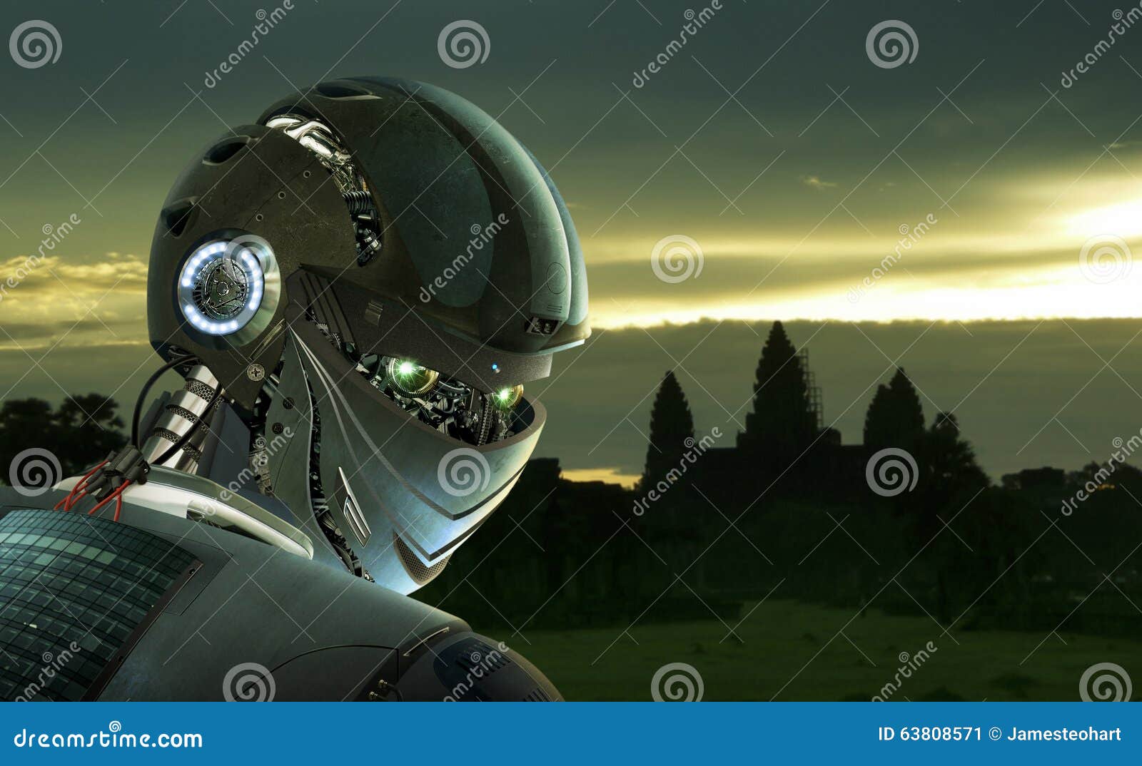 Robot Stylish stock image. Image of futuristic, helmet - 63808571
