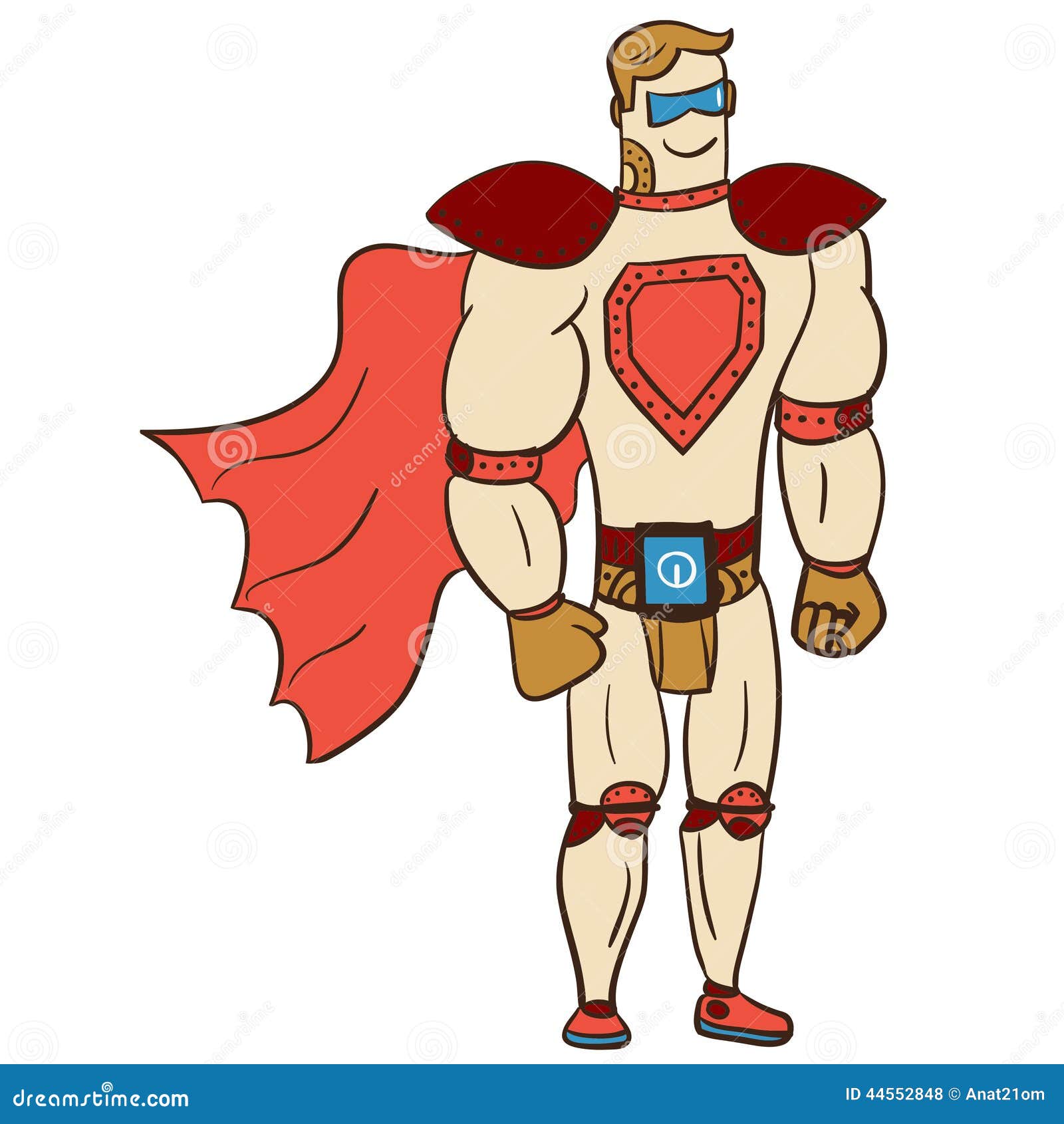Robot Superhero 2. Cartoon Style Stock Vector - Illustration of science ...