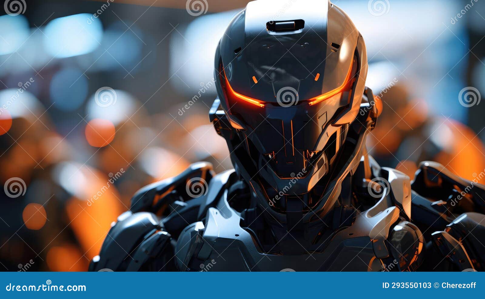 Robot In Superhero Comic Story, Cartoon Illustration Isolated On White ...