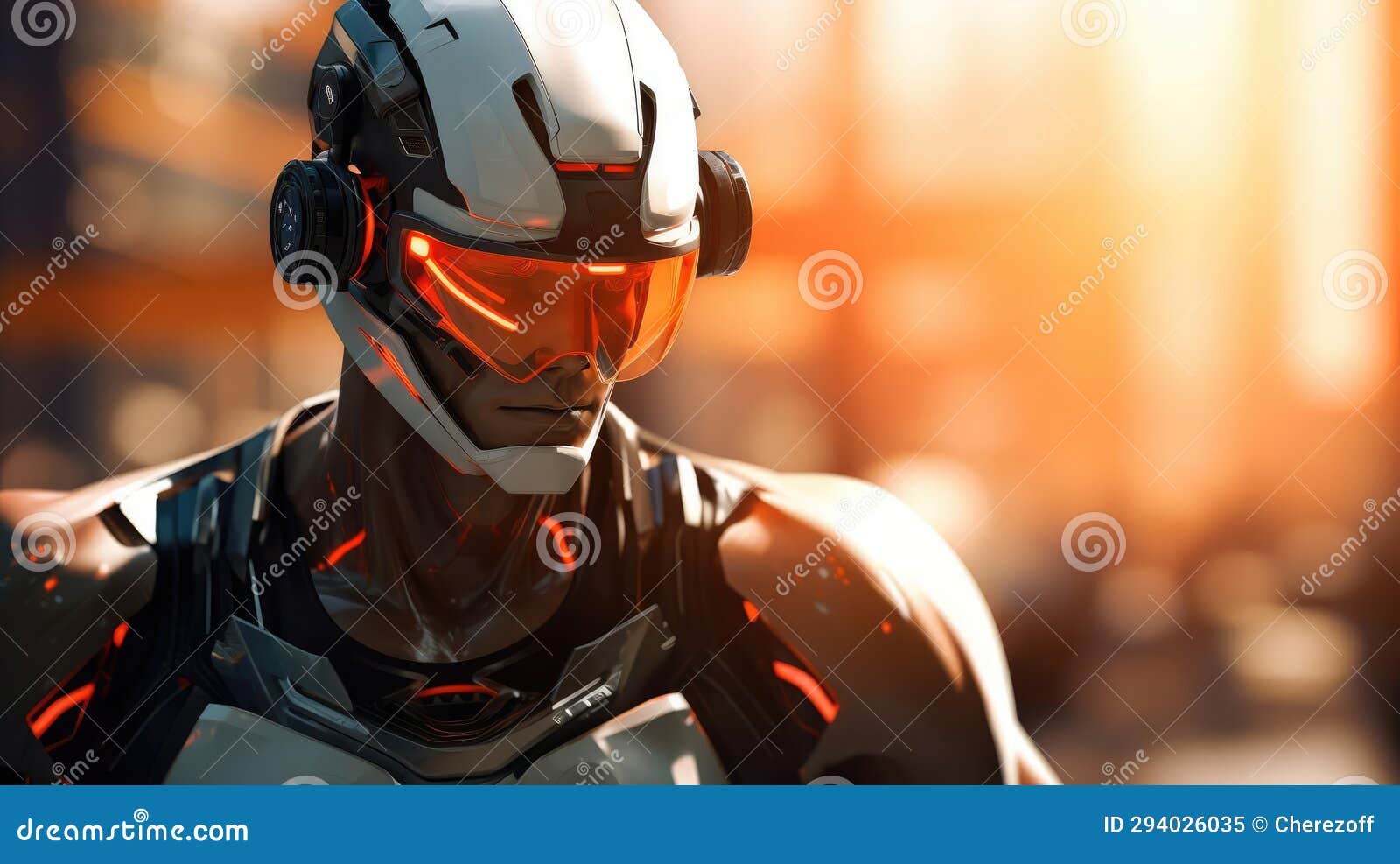 Robot In Superhero Comic Story, Cartoon Illustration Isolated On White ...