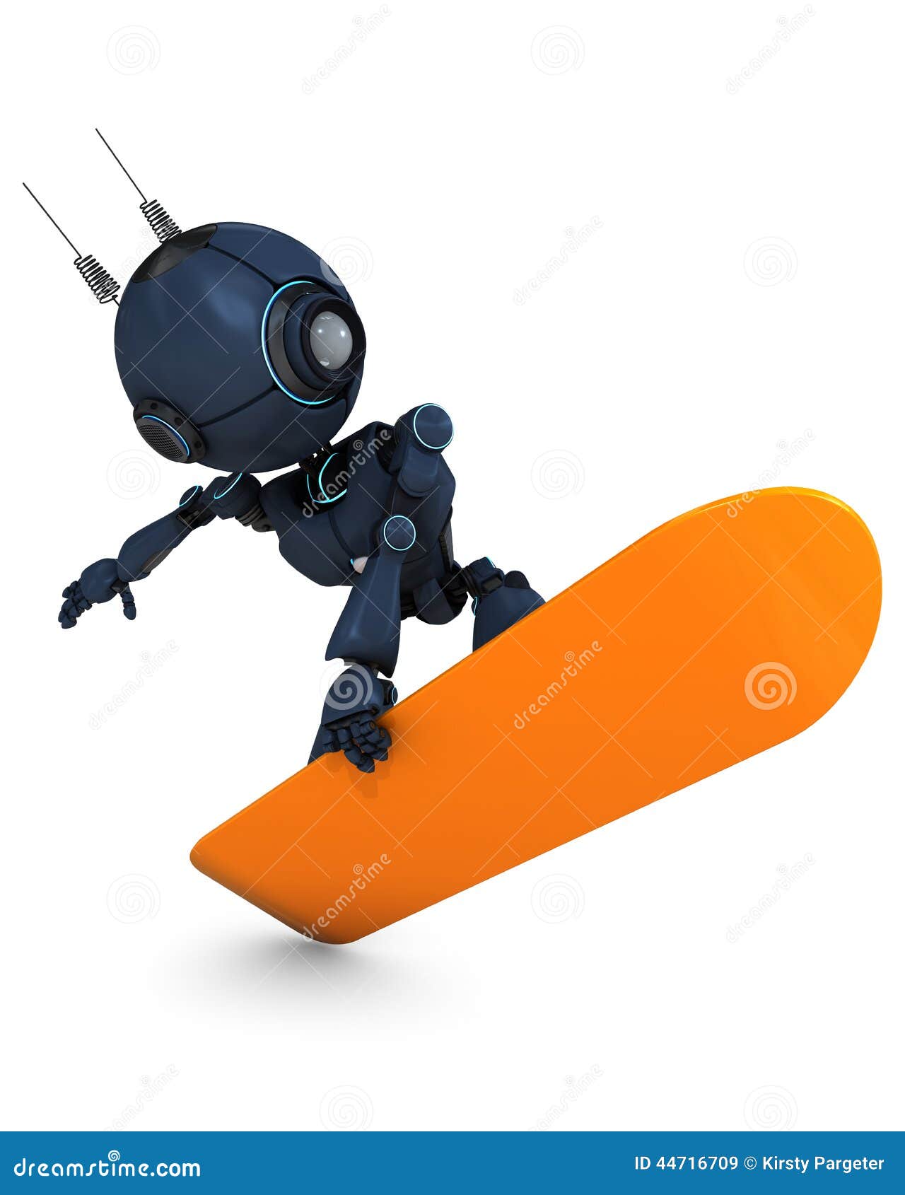 Robot Surfer Royalty-Free Stock Photography | CartoonDealer.com #44716709