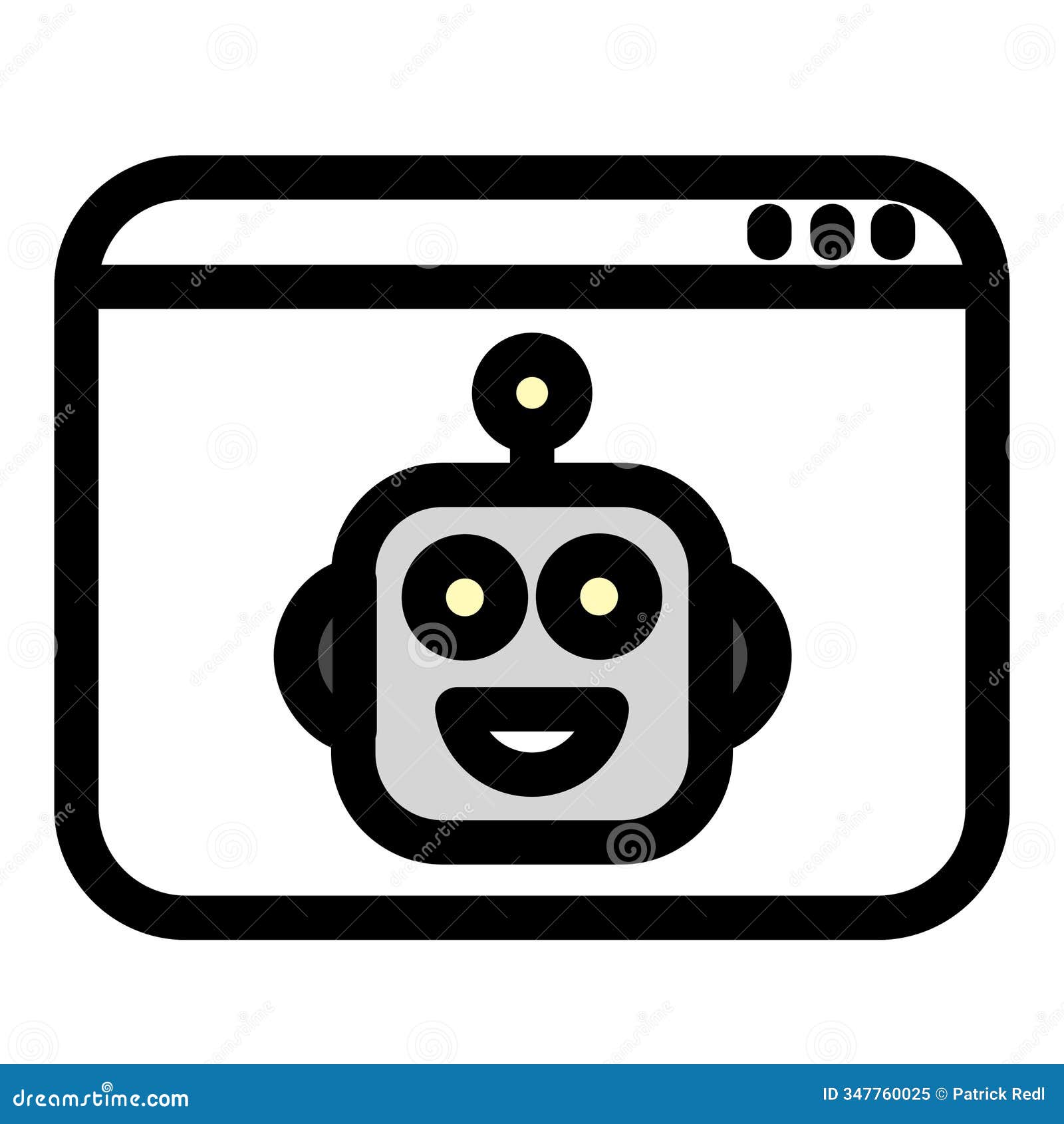 Robot With Symbol Royalty-Free Stock Image | CartoonDealer.com #13830112