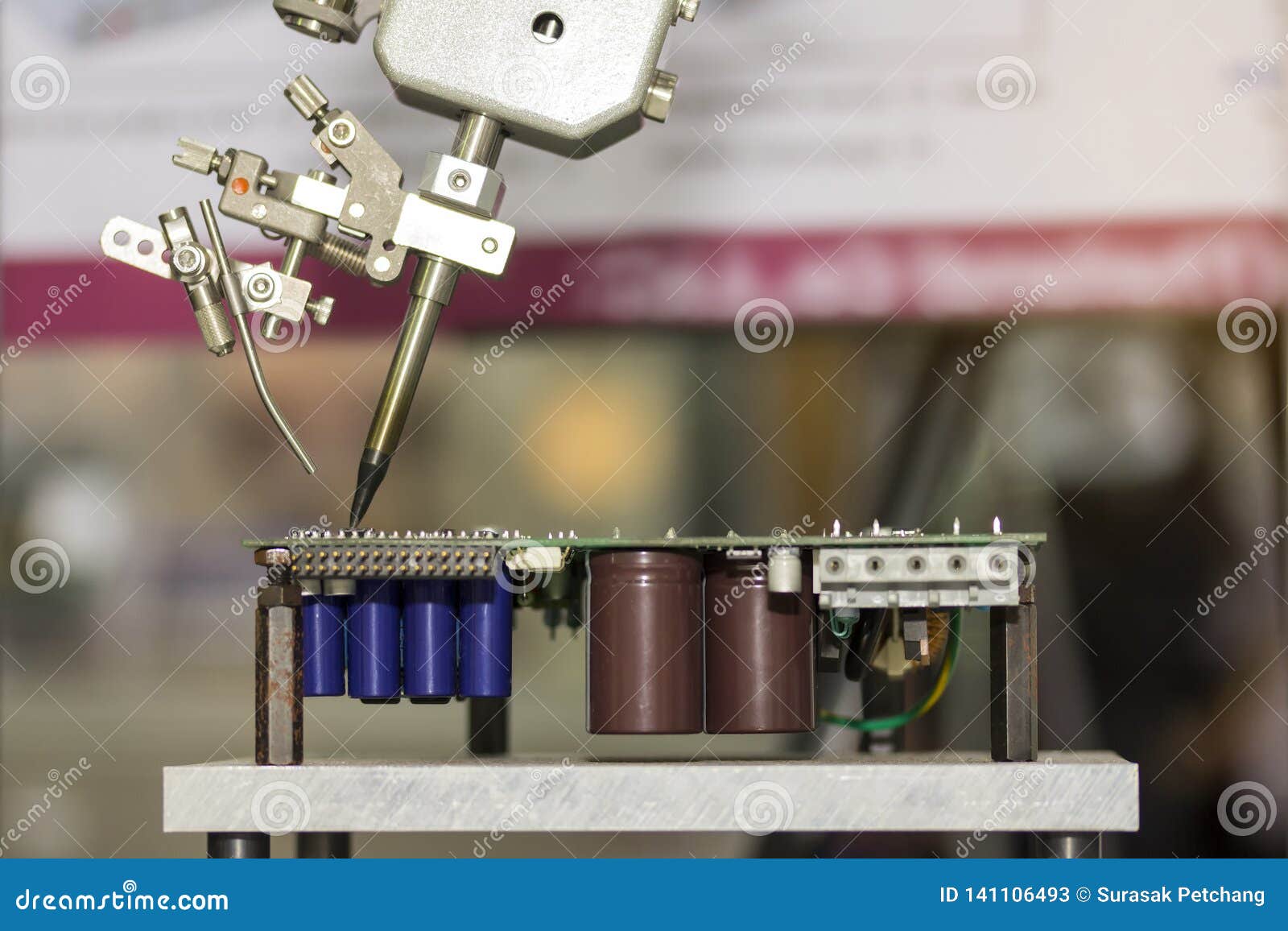 Soldering And Assembly Of SMD Transistor Stock Photography ...