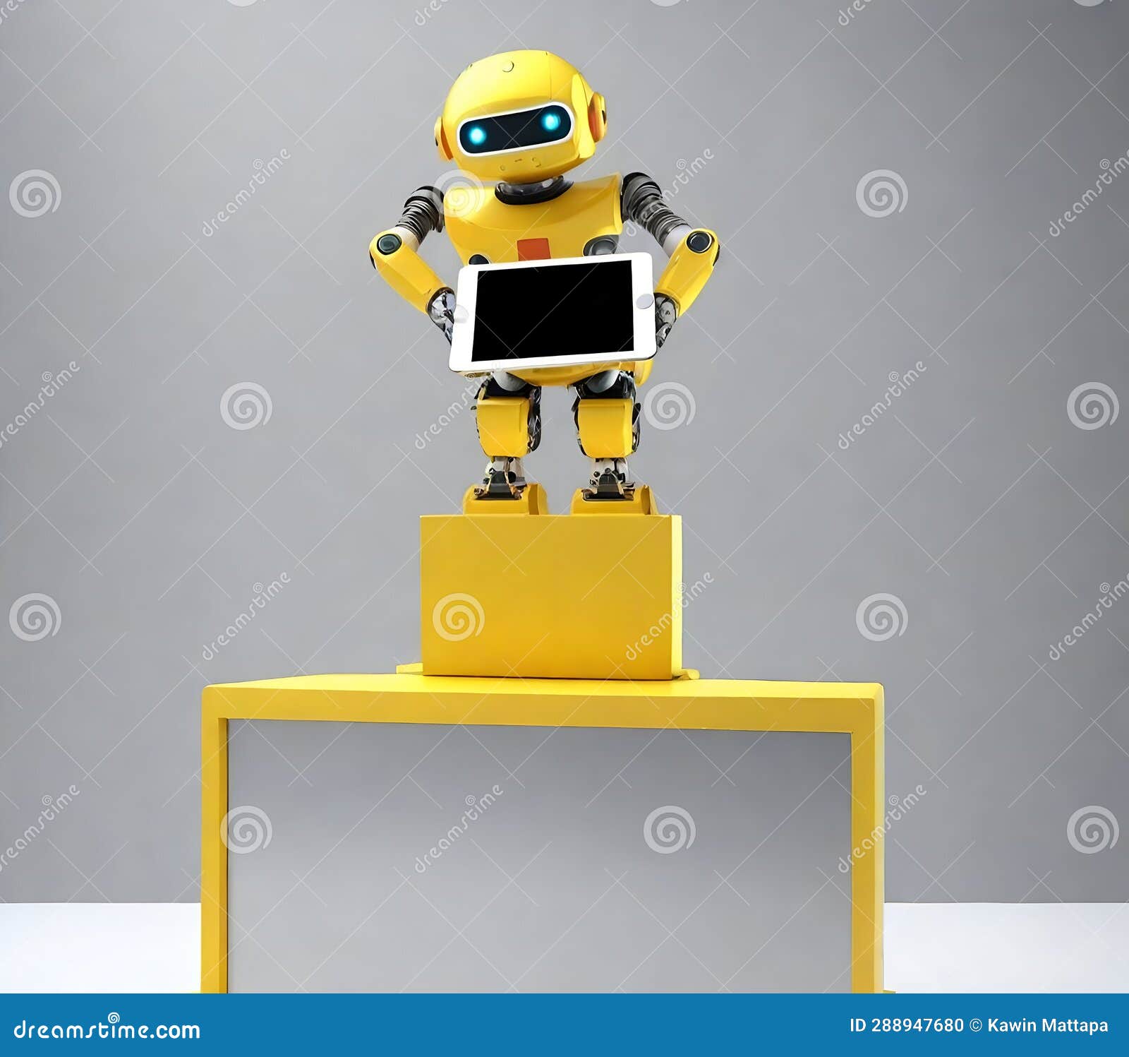 Robot tablet automation stock illustration. Illustration of ...