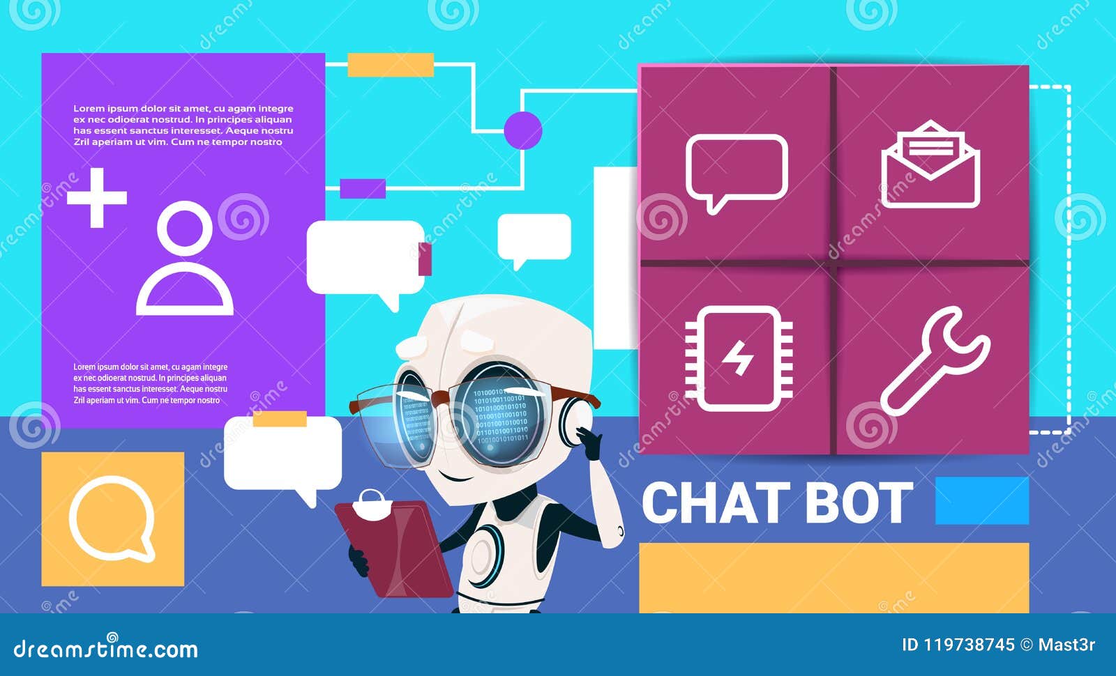 Robot with Tablet Messenger Chat Bot Application Presentation Interface ... Robot with Tablet Messenger Chat Bot Application Presentation Interface ...