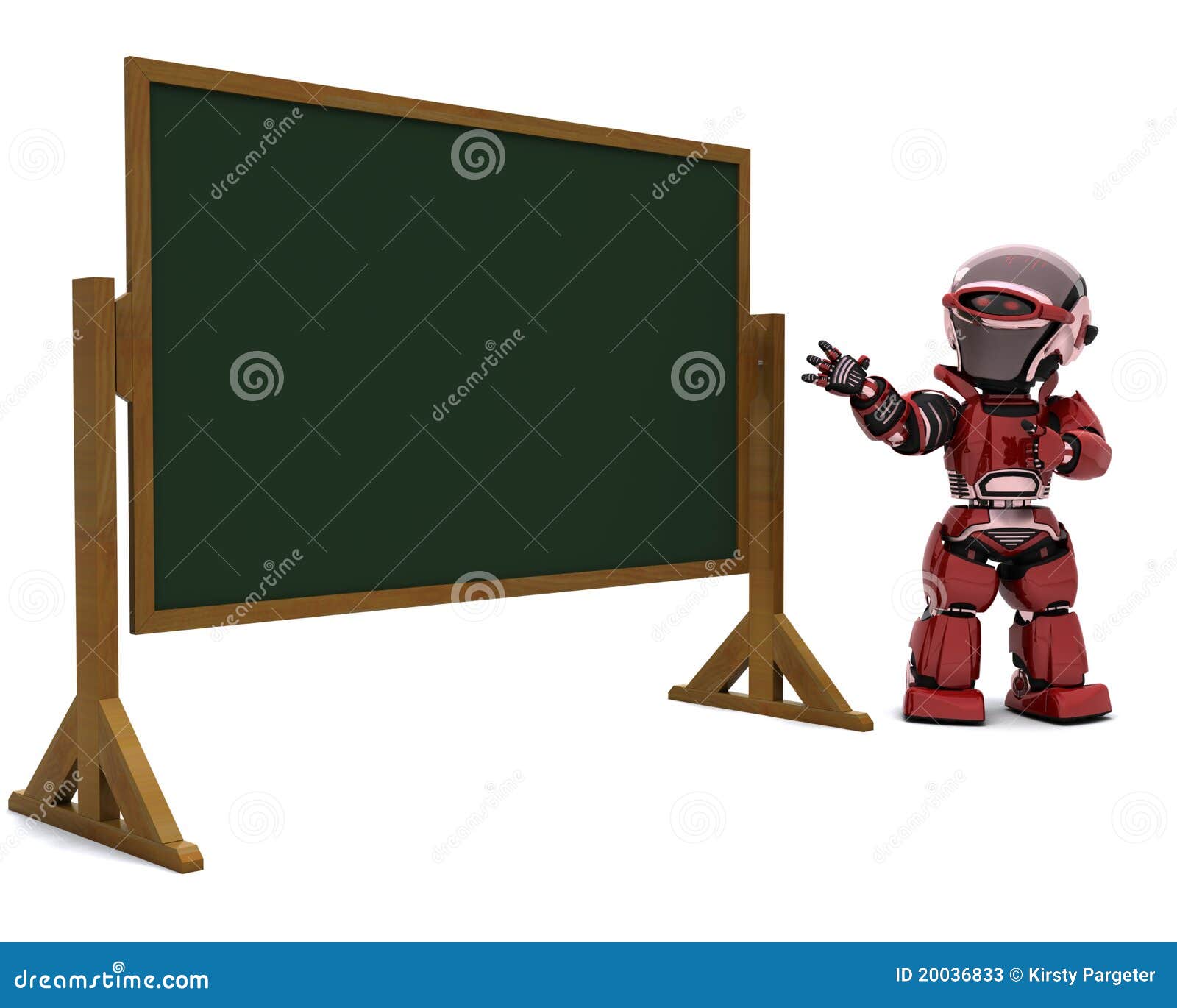 Robot Teacher With Pupils At Lesson Artificial Intelligence Technology ...