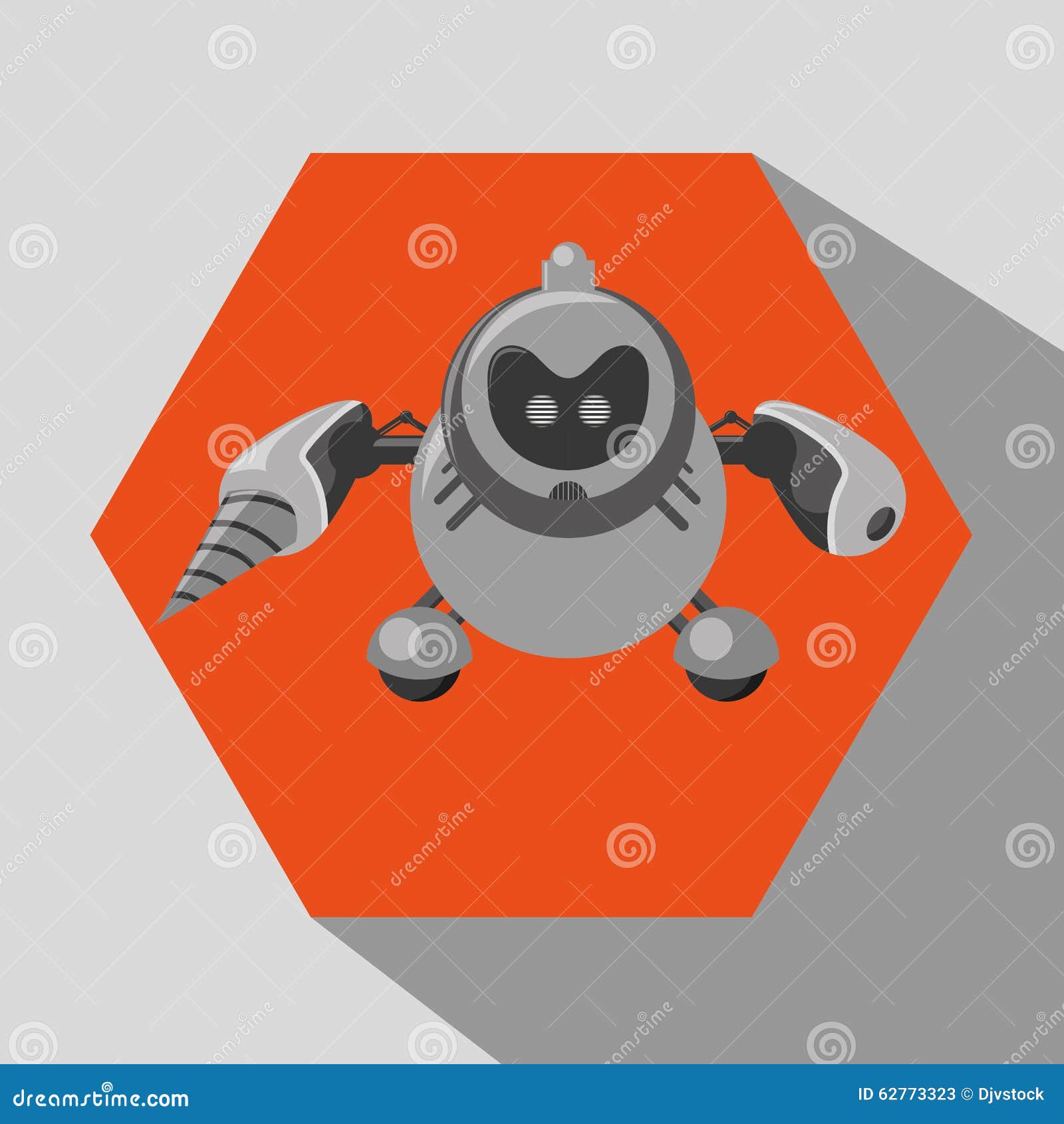 Robot and Technology Design Stock Vector - Illustration of figurine ...